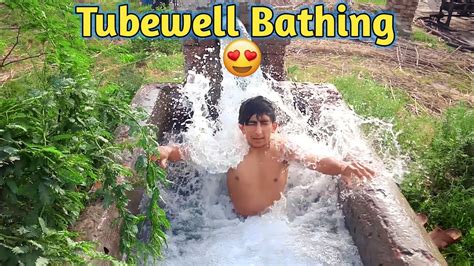 Tubewell Bathing 😍 Fully Enjoy 🥰 Youtube