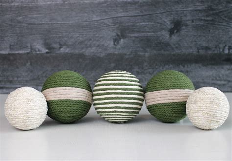 Macrame Wrapped Balls Decorative Balls Decorative Yarn Balls Home