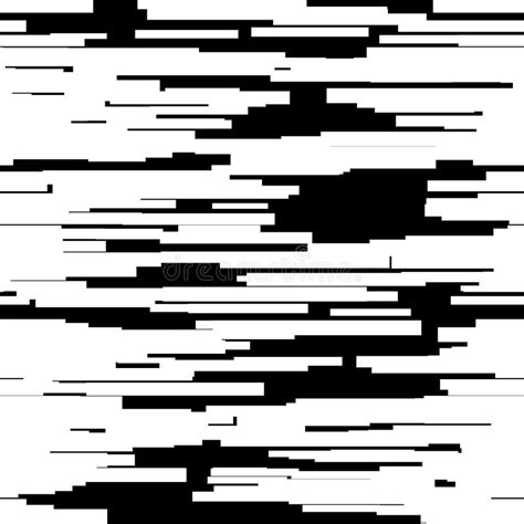 Glitch Effect Elements Set Tv Distortion Digital Noise Abstract