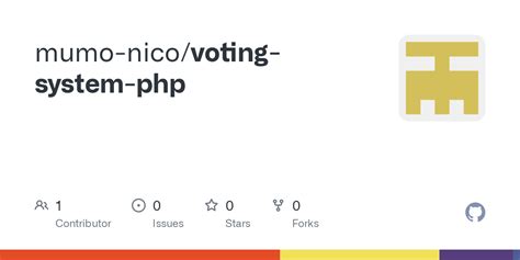 Github Mumo Nicovoting System Php