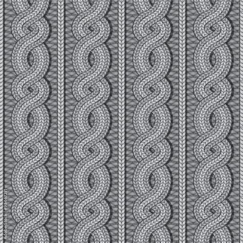 Cable Knit Pattern Vector