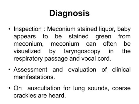 Meconium Aspiration Syndrome Pptx