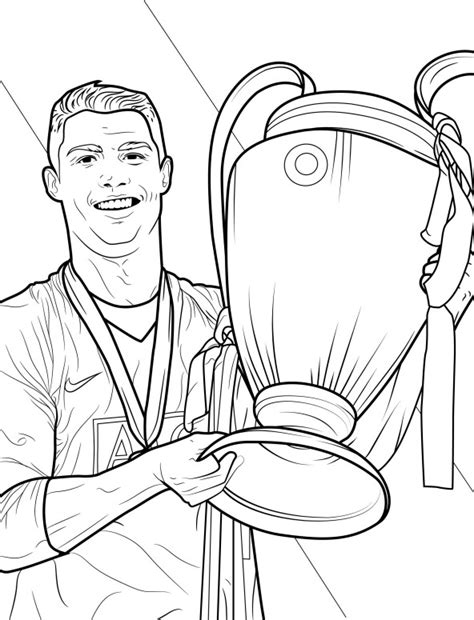 Dibujos Para Colorear De Cristiano Ronaldo