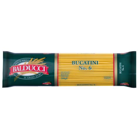 บัลดุชชี่ เส้นพาสต้า บูคาตินี่ เบอร์ 6 500 กรัม Bucatini No6 Pasta