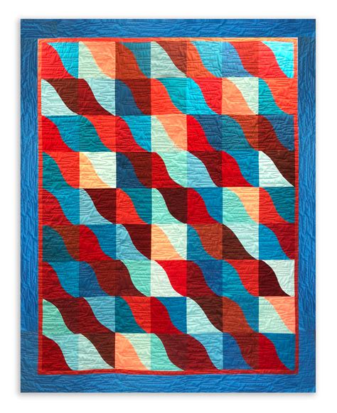Wave Runner Cozy Quilt Designs Pattern Digital Download Jordan Fabrics