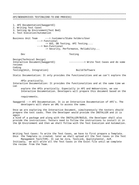 Rest Api Testing Sample Mini Project Pdf