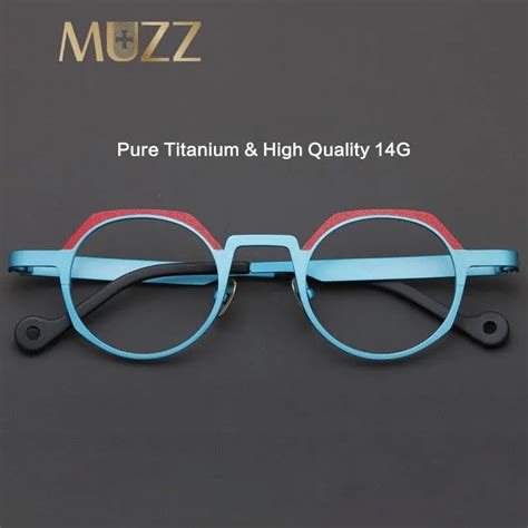Muzz Full Rim Round Titanium Eyeglasses Stylish And Durable Fuzweb