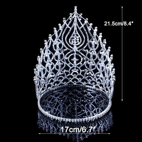 Yibo Oversized European Style Lady Big Crown Birthday Rhinestone