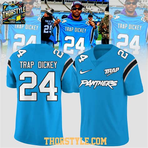 Carolina Panthers Trap Dickey New Face 2025 Personalized Football