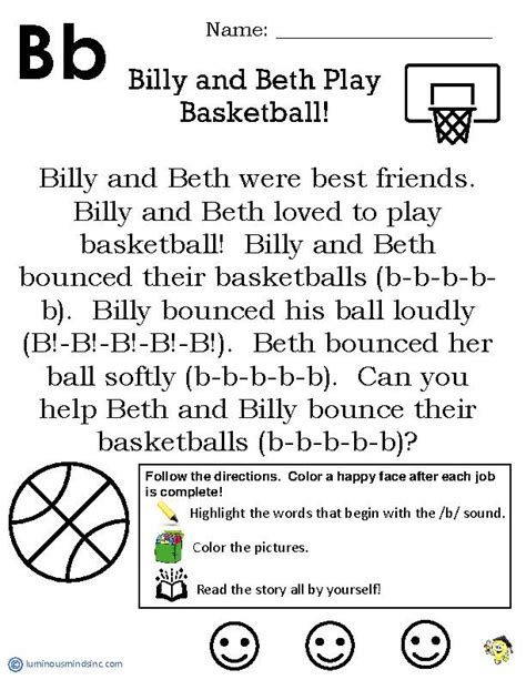 Reading Practice Letter B Classful