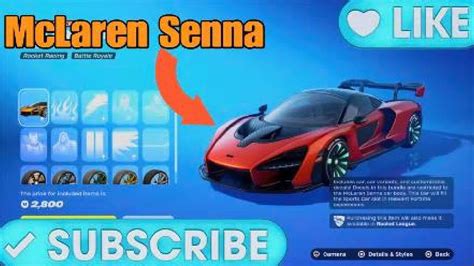 Fortnite Mclaren Senna Showcase Youtube
