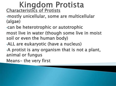 Kingdom Protista