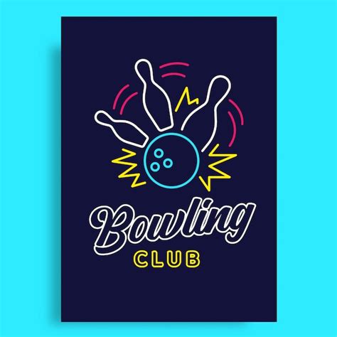 Free Vector Hand Drawn Bowling Sign Template