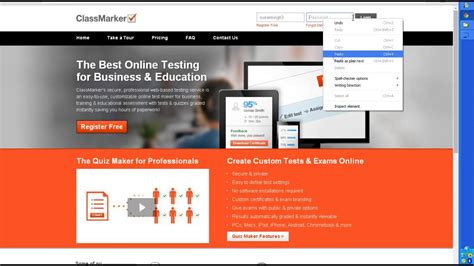 Classmarker Signup Youtube