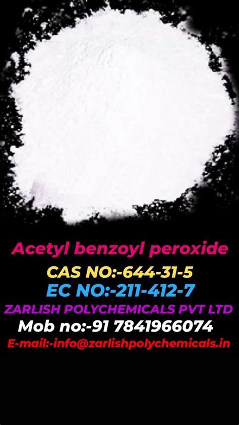Acetyl Benzoyl Peroxide For Textile Dying At Best Price In Vasai Id