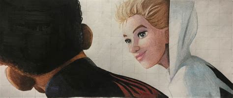 Gwen And Miles Clock Tower 2 In 2024 Spiderman Art Male Art Photo