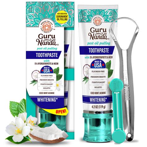 Gurunanda Toothpaste Fluoride Free And Whitening