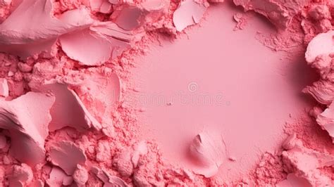Beauty Pink Make Up Powder Product Texture As Abstract Makeup Cosmetic