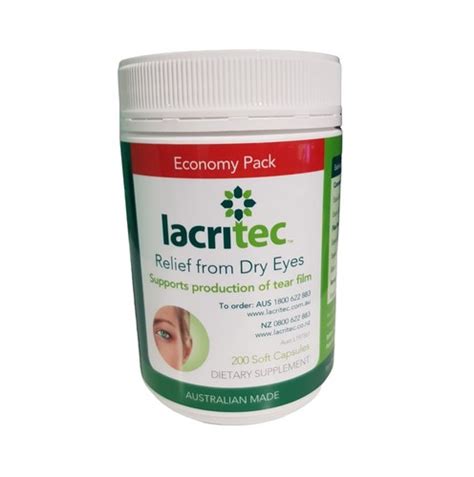 Lacritec 200 Capsules Relief From Dry Eyes And Eye Strain Dha And Epa