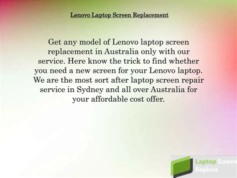 Ppt New Screen For Lenovo Laptop Powerpoint Presentation Free