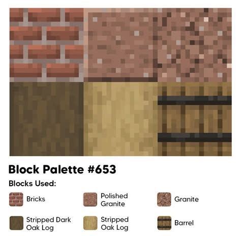 Minecraft Medieval Block Palette