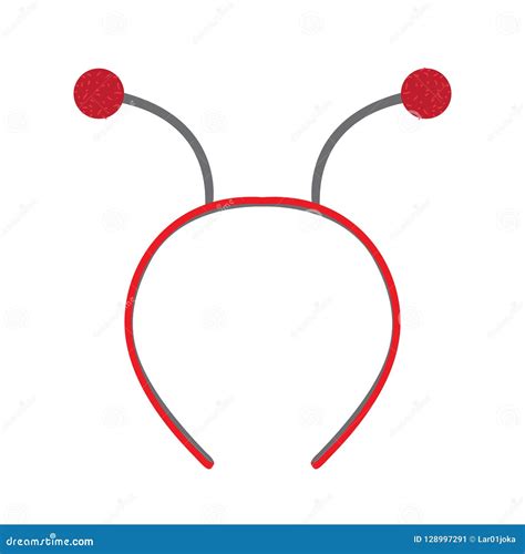 Isolated Headband Icon With Bug Antennas Stock Vector Illustration Of