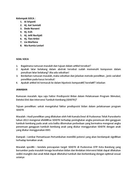 Soal Socca Stase 10 Fixx Pdf