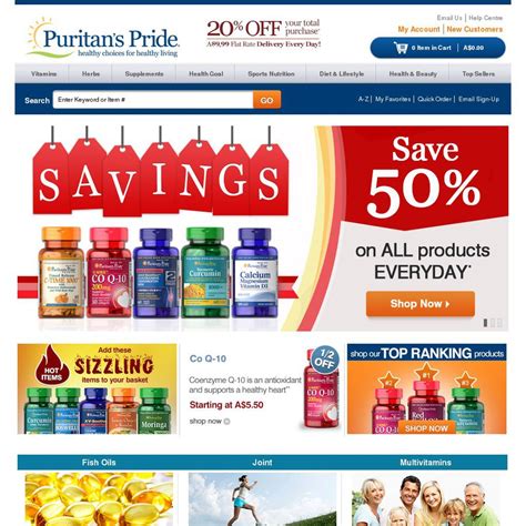 Puritans Pride Supplements Free Shipping 20 Off Your Total