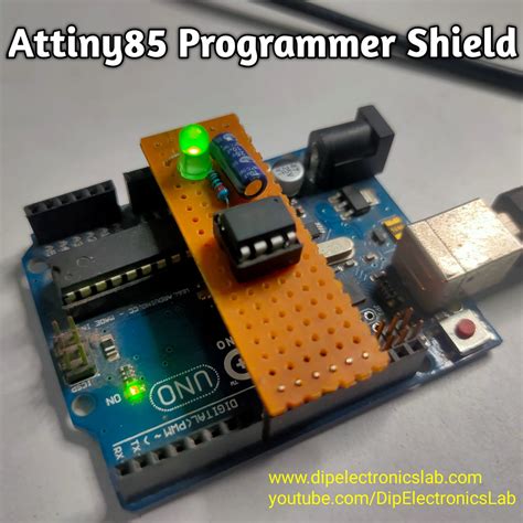 Dip Electronic Lab Attiny85 Ic Programmer Shield Making Video Coming Soon 👉