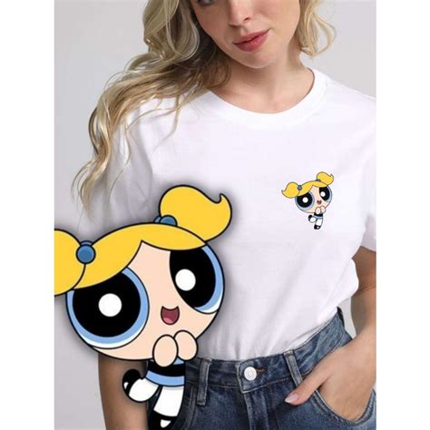 Camiseta Tshirt Feminina Meninas Super Poderosas Tshirt Lindinha