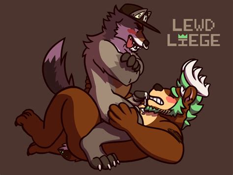 Rule 34 Anthro Anthro On Anthro Bear Beard Beatz Blush Canine Cervine