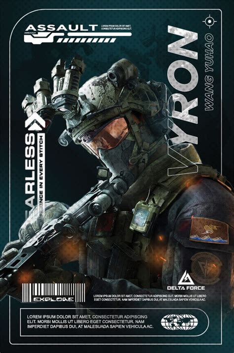 Vyron Delta Force Di 2025 Ilustrasi Karakter Poster Ilustrasi