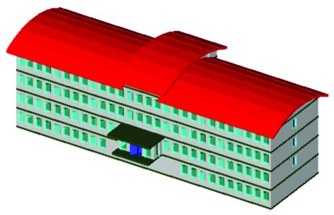 the building information modeling bim model of an office building