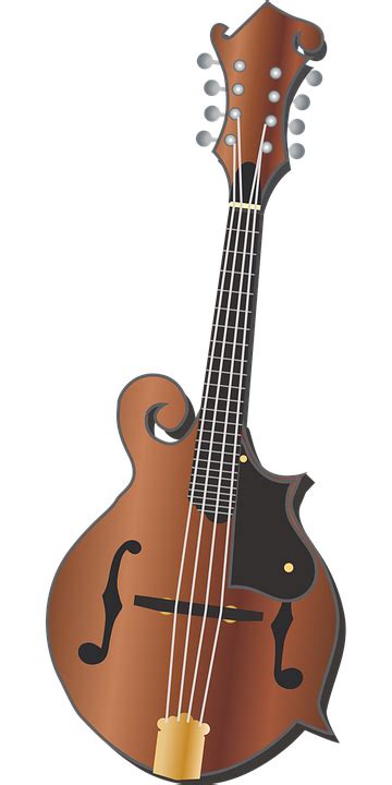 Clipart De Mandoline Tekenfilm Mandoline Musical Instrument Karakter