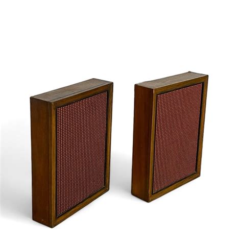 Vintage Retro Stereo Speakers Voice Of Music Model 64 60s Wood