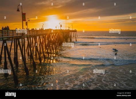 Pismo Beach Californiausa January 1 2021 Pier That Stretches