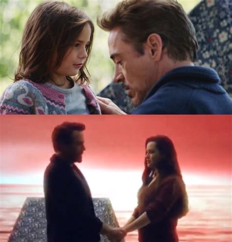 复联四删减片段，钢铁侠打完响指，其实看见了长大后的摩根！