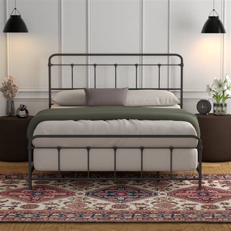 Gillam Industrial Metal Snap Assembled Bed Frame Foter