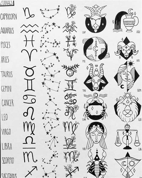 Tattoo Ideas Zodiac 60 Photos