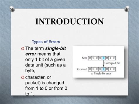 Error Detection And Correction Data Link Layer Pptx