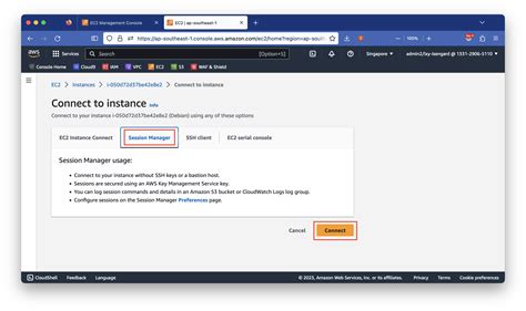 在ec2 debian操作系统上安装agent并使用ec2 connect功能