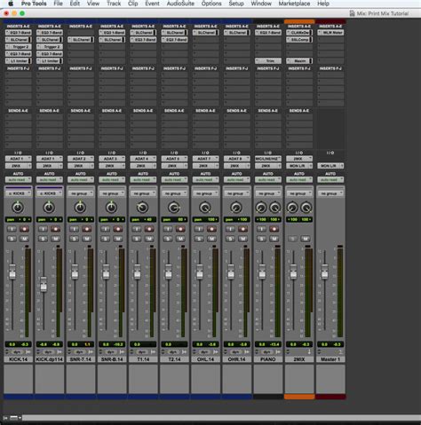How To Print A Mix In Pro Tools Obedia Music Recording Software