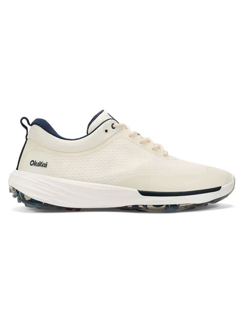 Olukai Mākena Golf Shoes White Sandwhite Sand