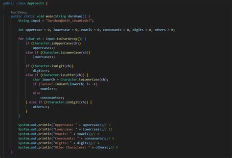 100daysofcode Java Characterhandling Stringmanipulation Darshan M N