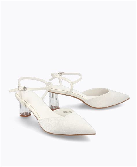 Crystal Clear Confidence Heel Pumps White Dmk