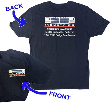 1st Gen Industries Logo T Shirt In Black 1st Gen Industries