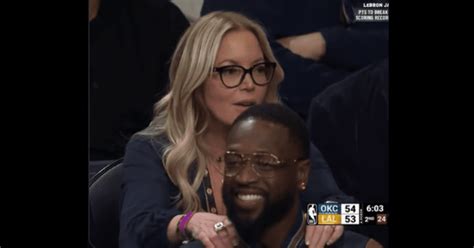 Video Of Jeanie Buss Getting Touchy Feely With Dwayne Wade Sends Internet Into A Spiral Meaww