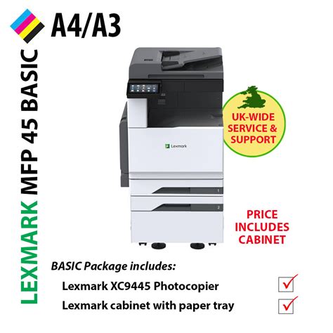 Copiers On Line Ltd Lexmark Mfp 45 Basic Package For Lexmark Xc9445