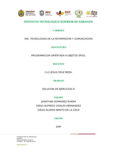 Ejercicios De Java Programacion Transcripciones De Programación Java