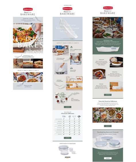 Rubbermaid Duralite Bakeware Digital Launch Campaign Behance